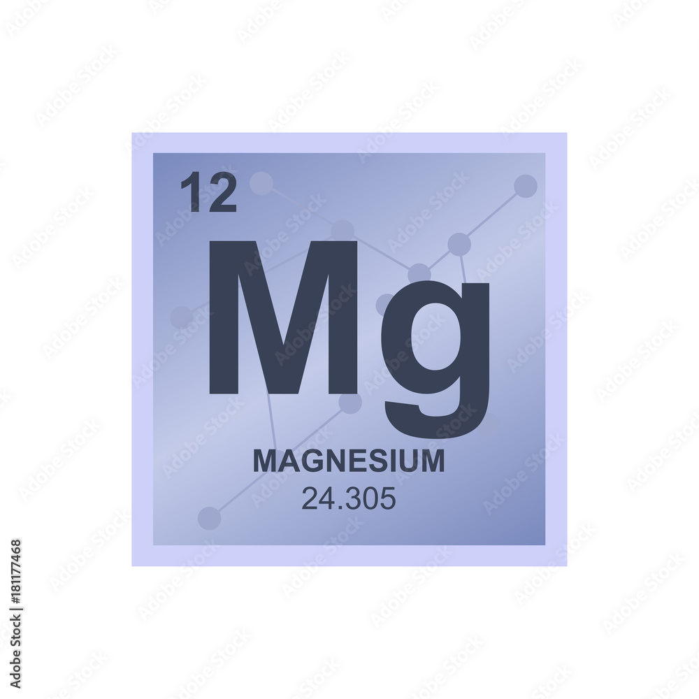 Vector symbol of Magnesium from the Periodic Table of the elements on ...