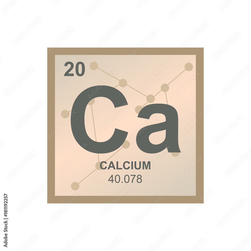 Vector symbol of Calcium from the Periodic Table of the elements on the ...