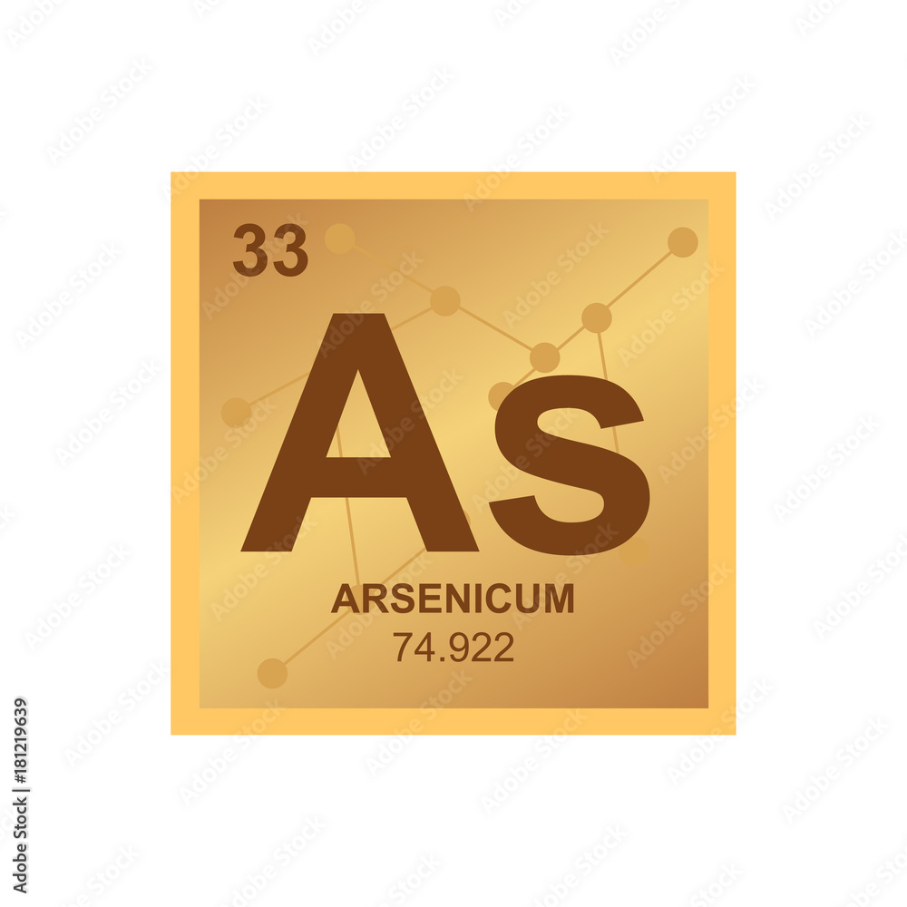 Vector symbol of Arsenic from the Periodic Table of the elements on the ...