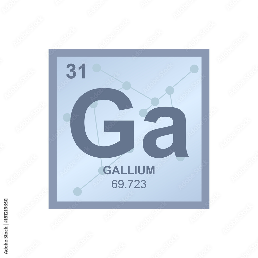 Vector symbol of Gallium from the Periodic Table of the elements on the ...