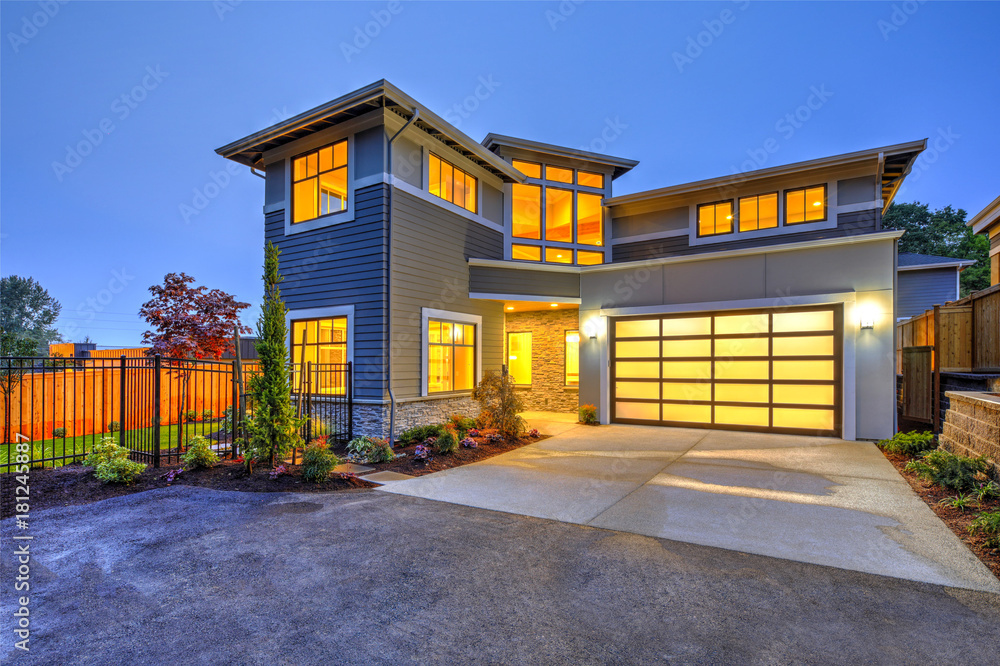 Modern Craftsman Style Home Exterior Stock Photo Adobe Stock modern-craftsman-style-home-exterior-stock-photo-adobe-stock