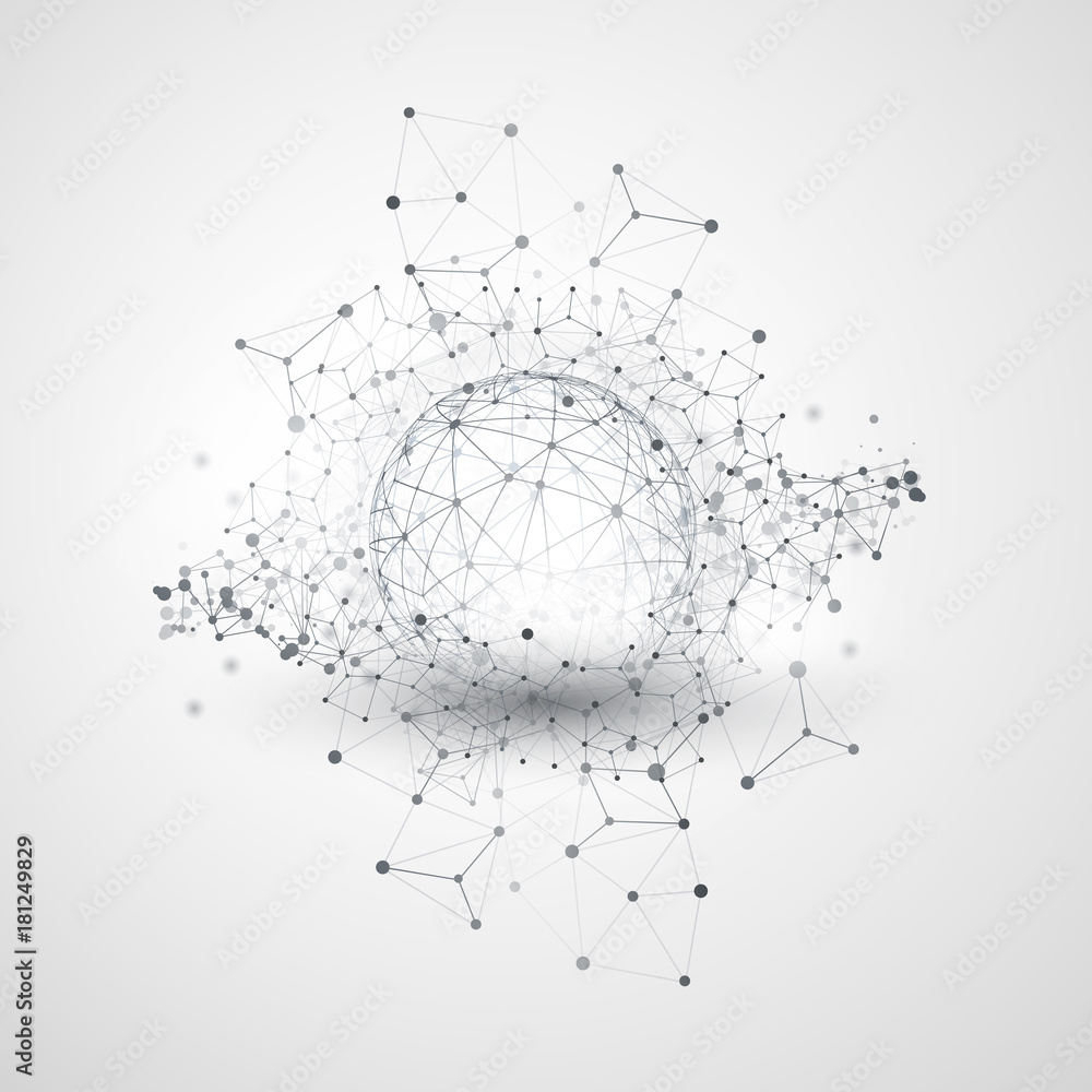 Black and White Modern Minimal Style Cloud Computing, Connections ...