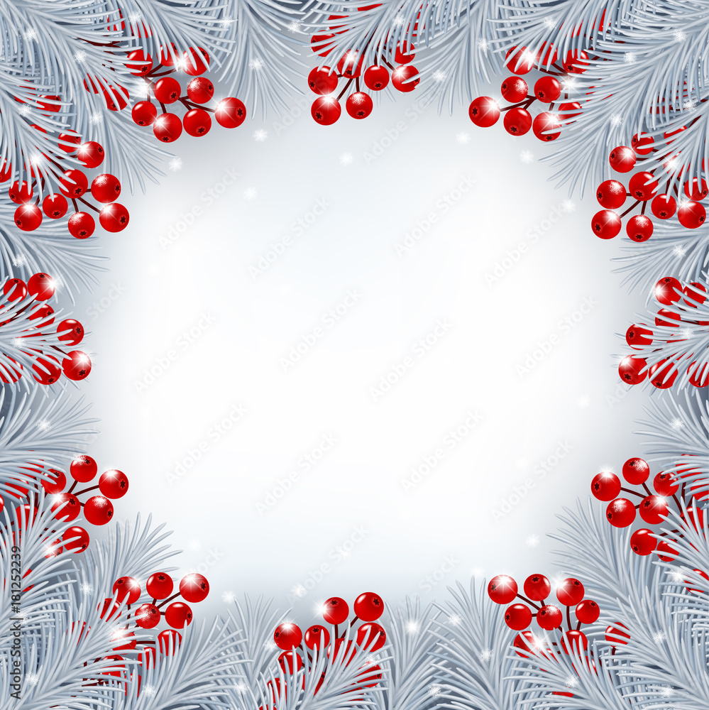 Winter Berries Border