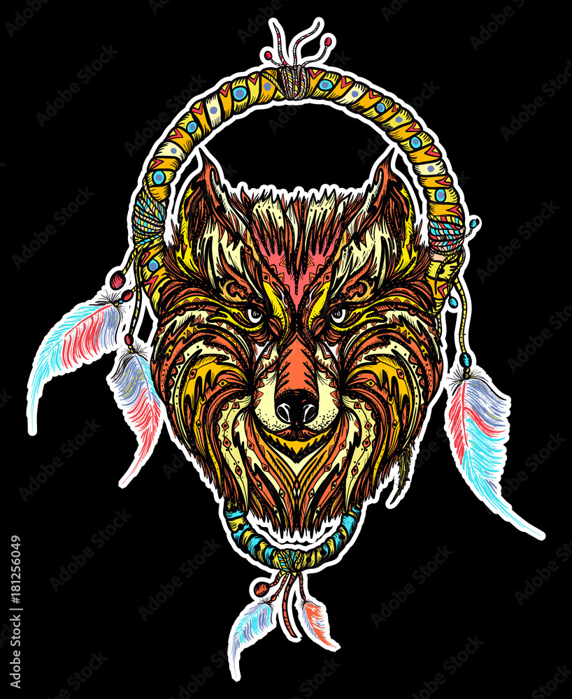 Native American Wolf Designs