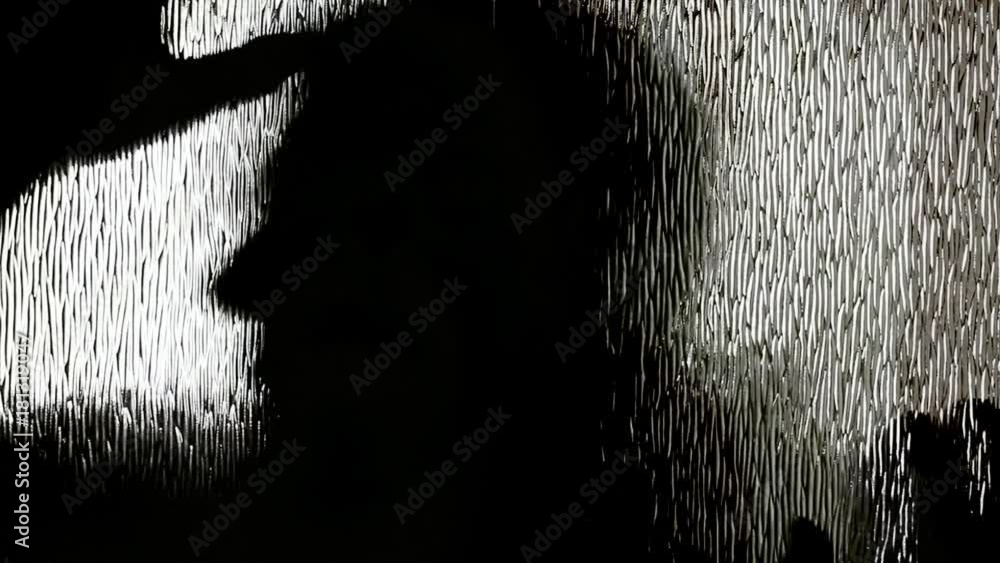 Flickering alternating shots: two zombies trying to assault the viewer ...