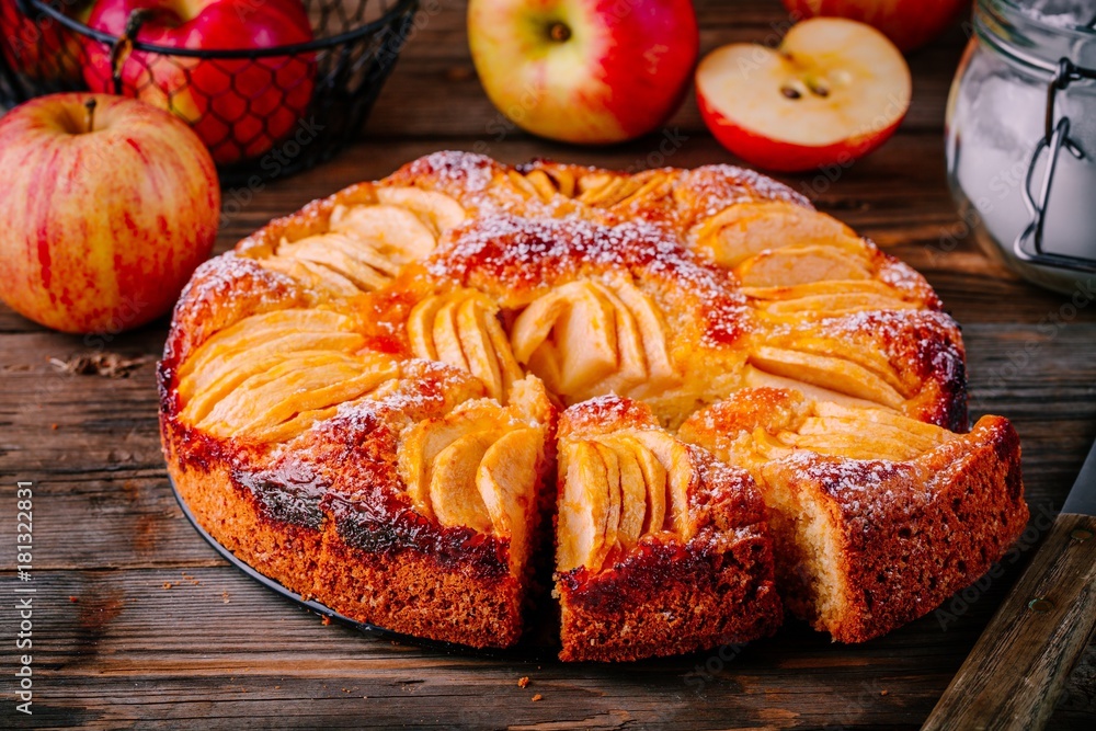 Traditional homemade apple pie Stock Photo | Adobe Stock