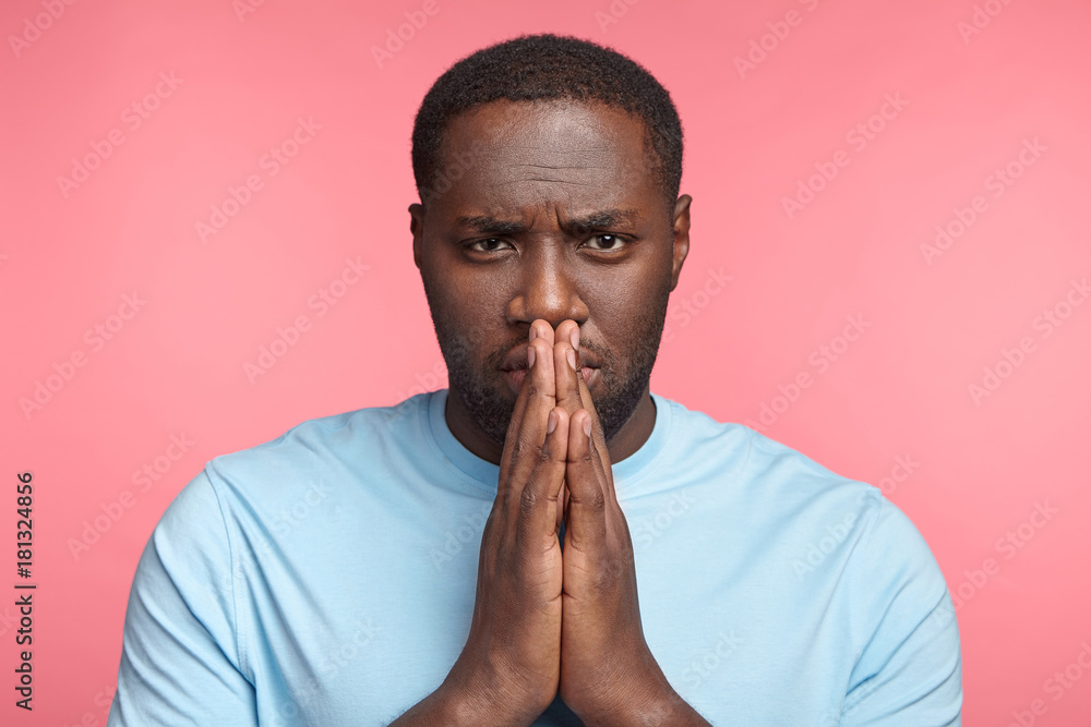 Frustrated Human Face