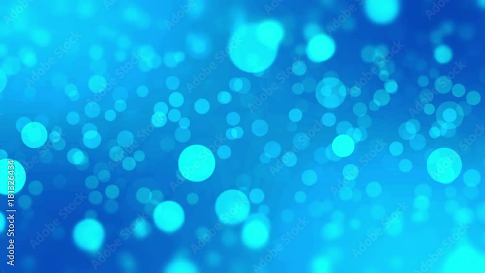 Blue blurred background with floating bokeh circles. 4K UHD video animation loop. Stock Video ...