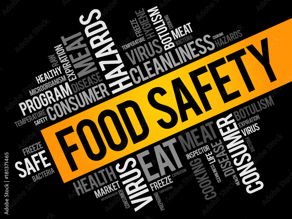 Food Safety word cloud collage, concept background Stock Vector | Adobe ...