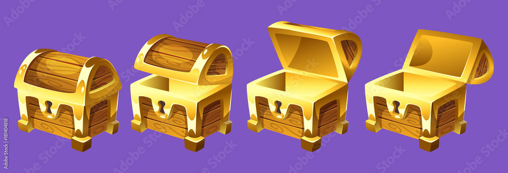 treasure chest for animation Stock Vector | Adobe Stock