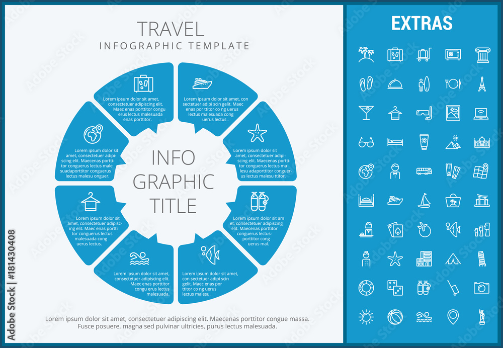 Infographic Icons Travel