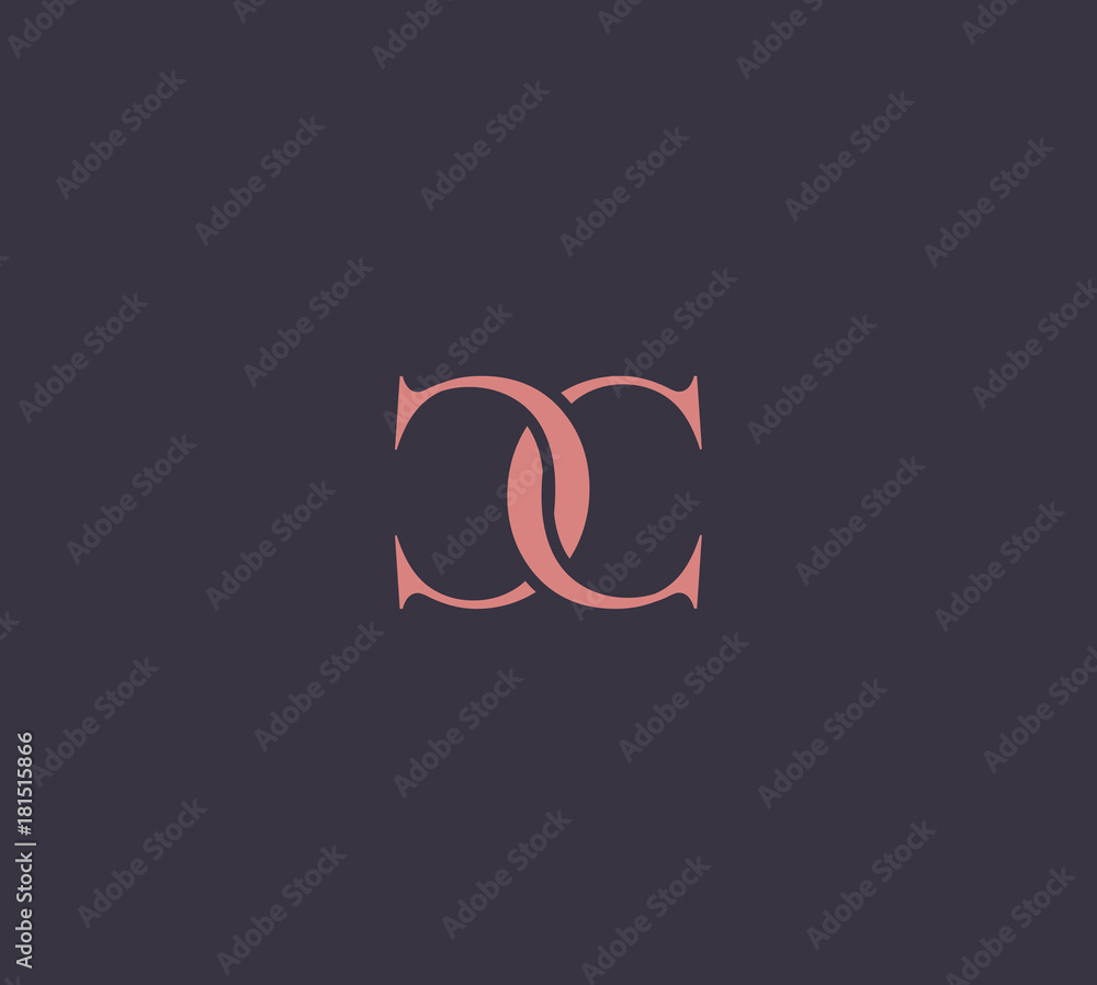 CC Monogram Logo Stock Vector | Adobe Stock