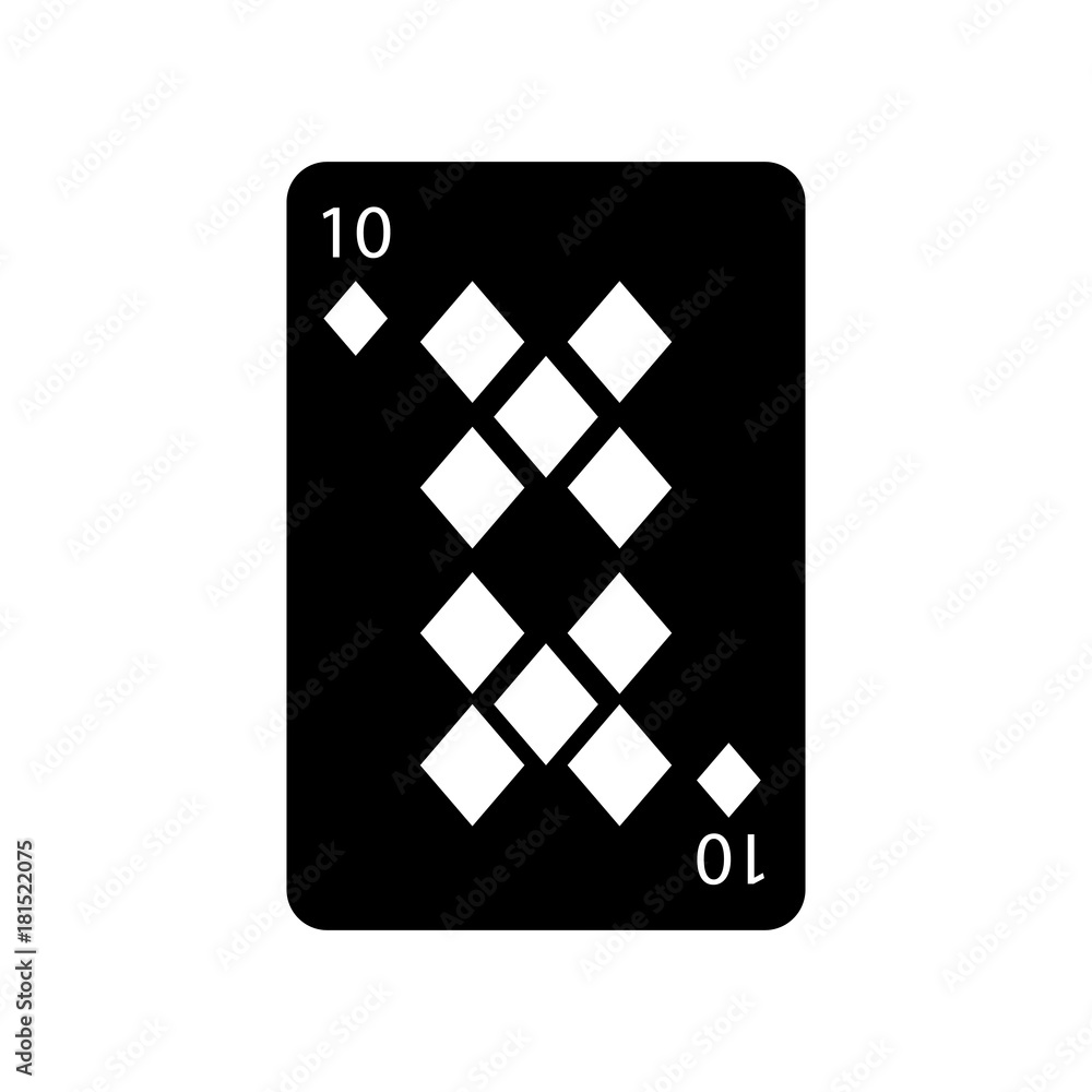 10 Of Diamonds Card