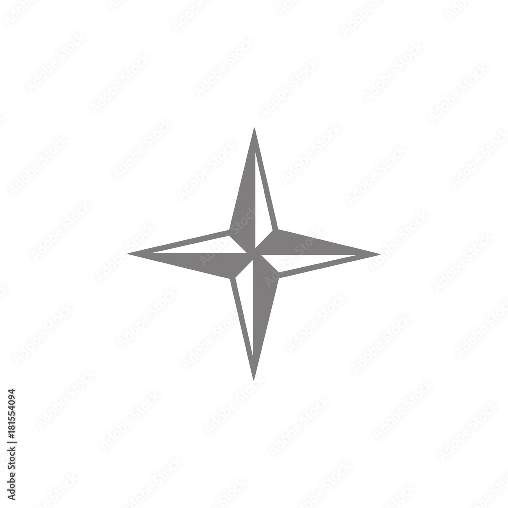 star icon, ranking mark with four rays. Web element. Premium quality ...