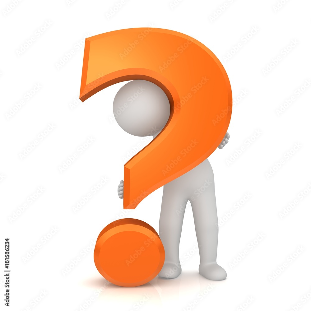 question people with question mark 3d orange interrogation point asking ...
