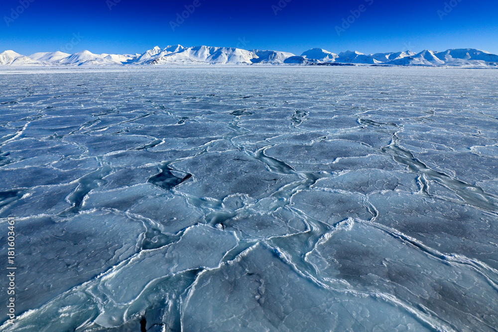 North Pole Glacier At Night