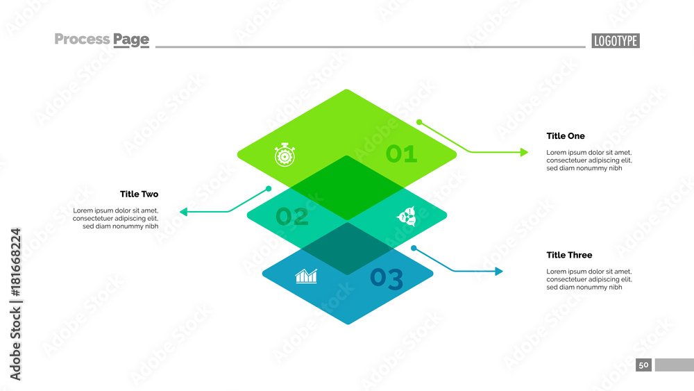 Level Diagram with Three Elements Stock Vector | Adobe Stock