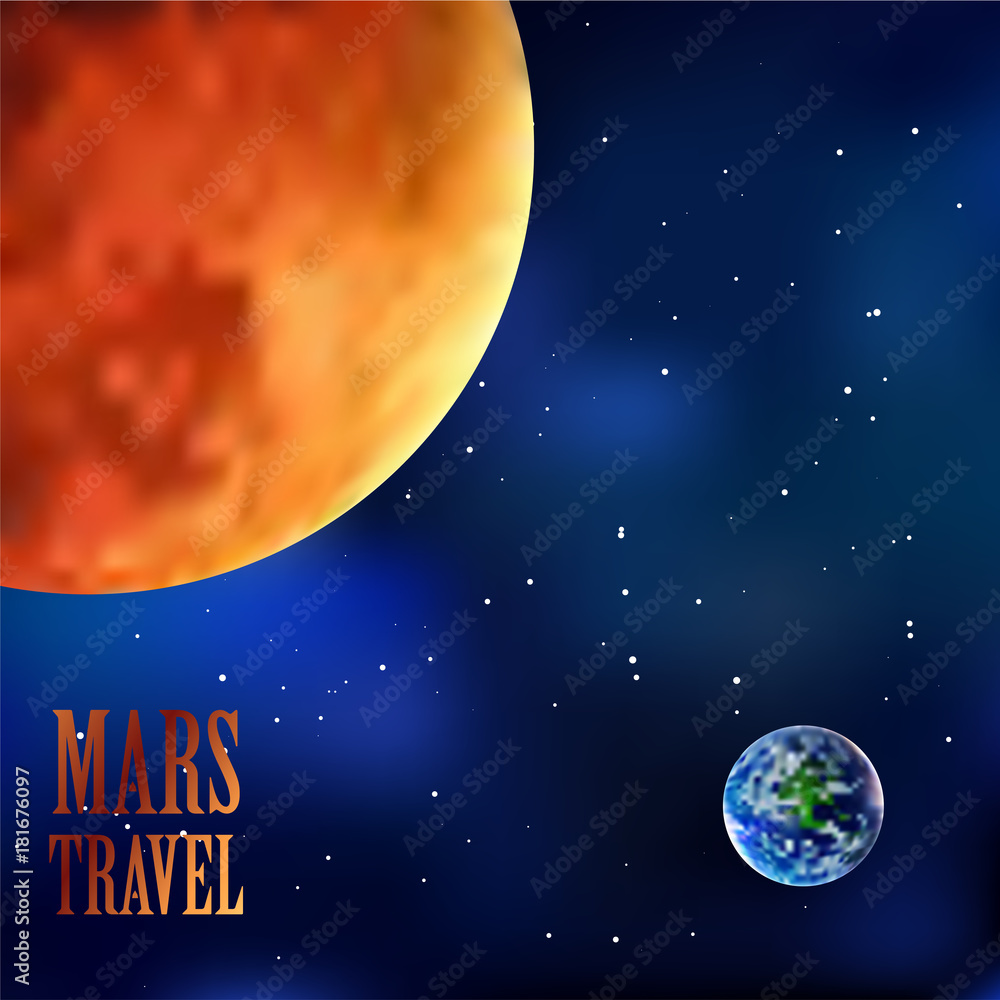 Mars From Earth Sky