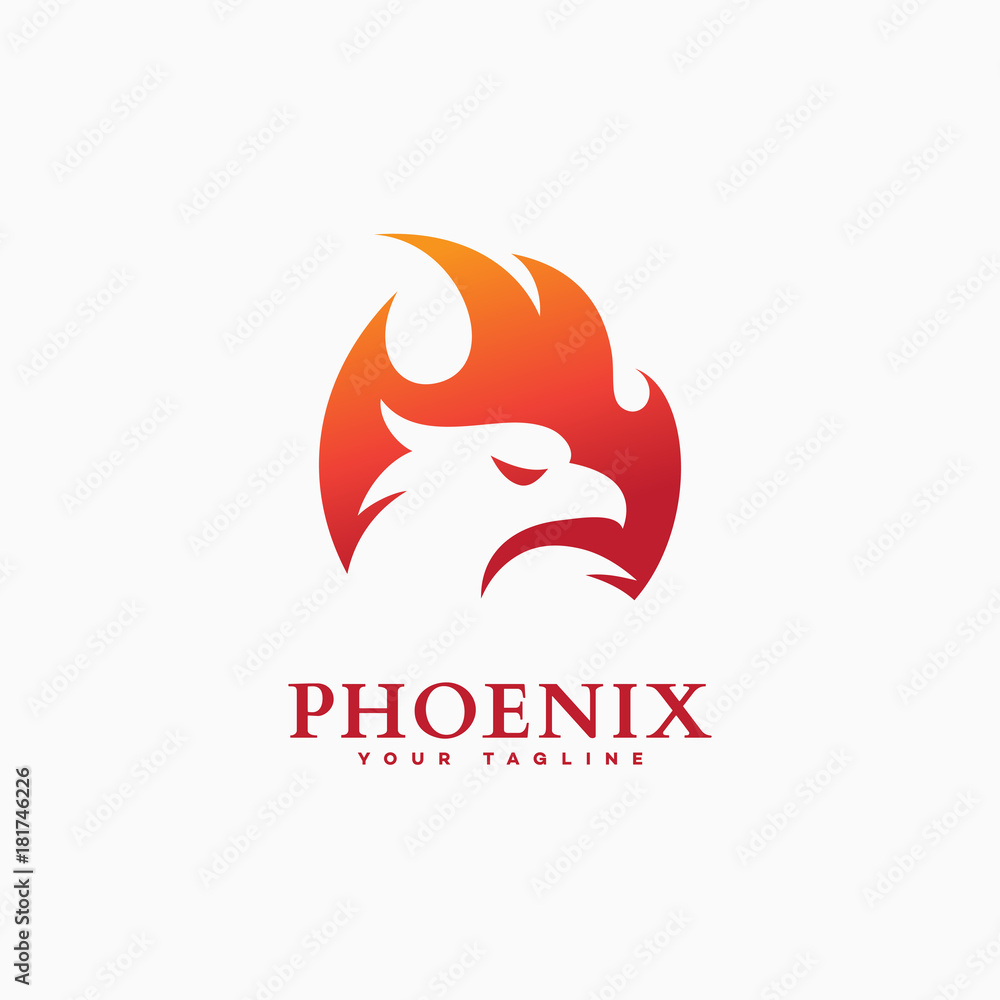 Phoenix logo Stock Vector | Adobe Stock