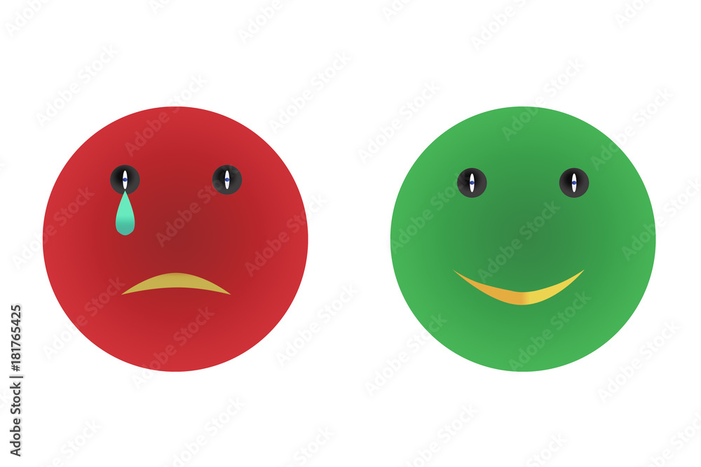 Positivismo y negativismo. Stock Illustration | Adobe Stock