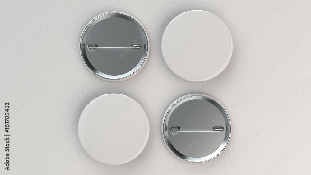 Blank white badge on white background Stock Illustration | Adobe Stock