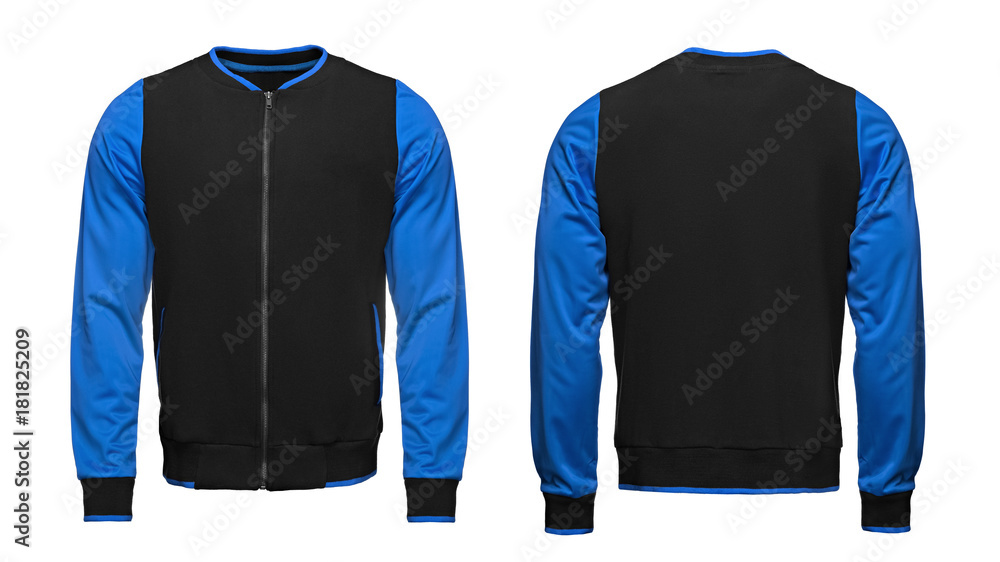 Bomber Jacket template used for your design isolated on white ...