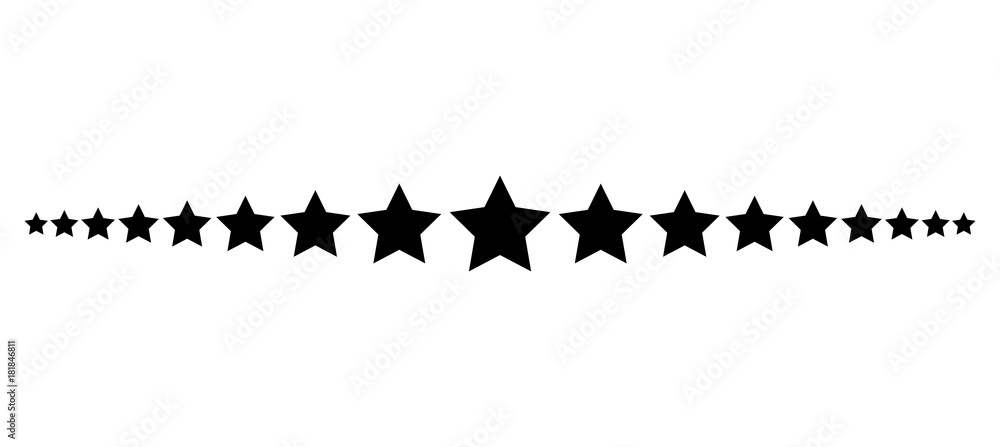 star line divider vector design footer modern border Stock Vector ...