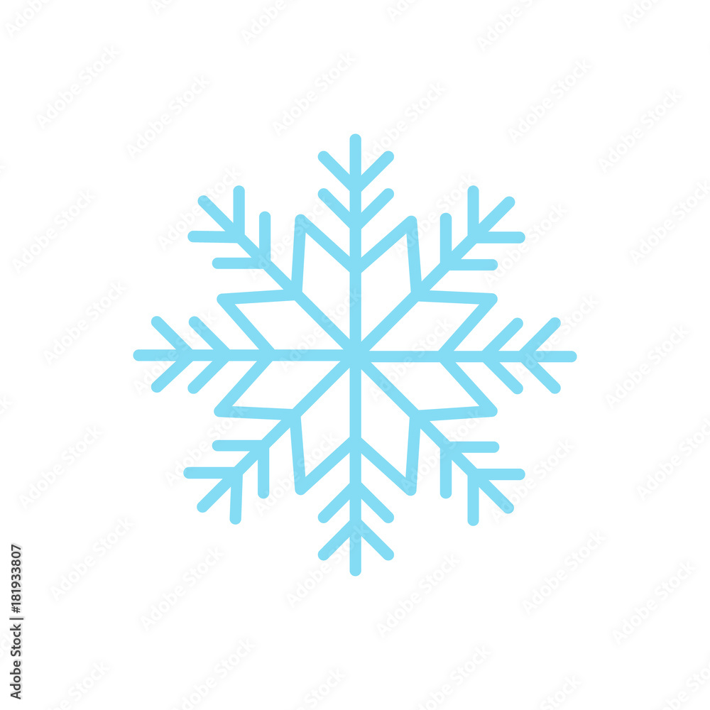 Light Blue Snowflakes