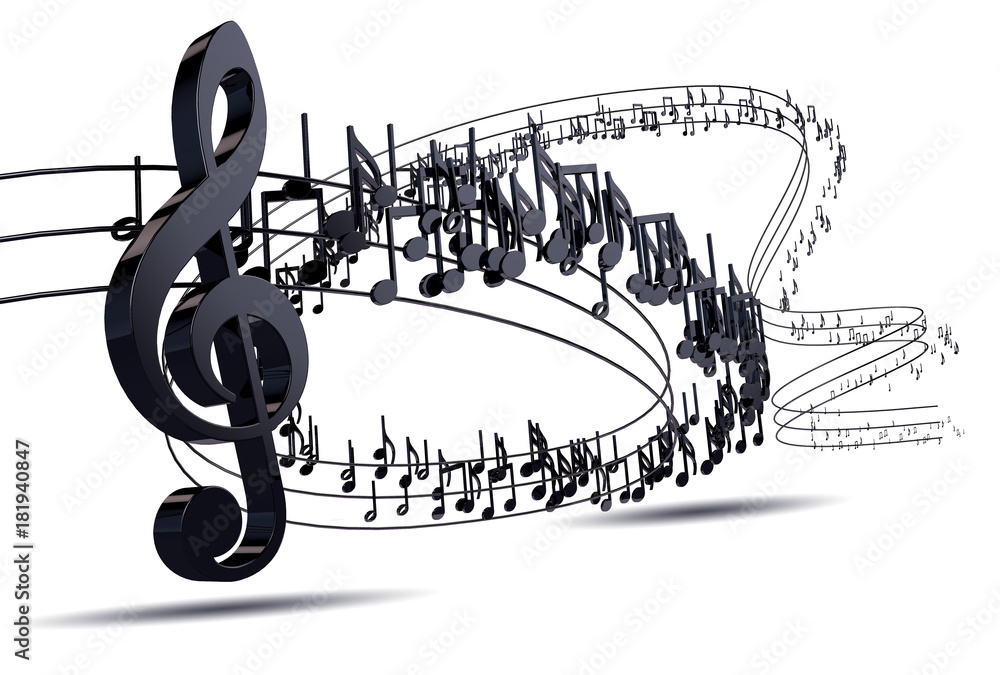 Notas Musicais 3d