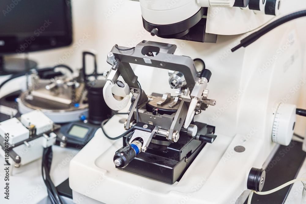 metallographic microscope used for metall's surface investigation Stock ...
