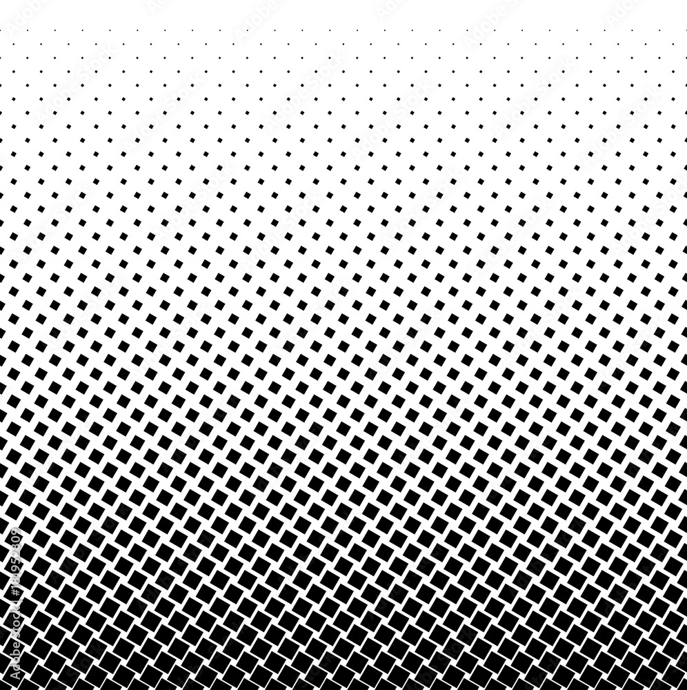 Halftone square dot vector texture. Halftone pattern tone background ...
