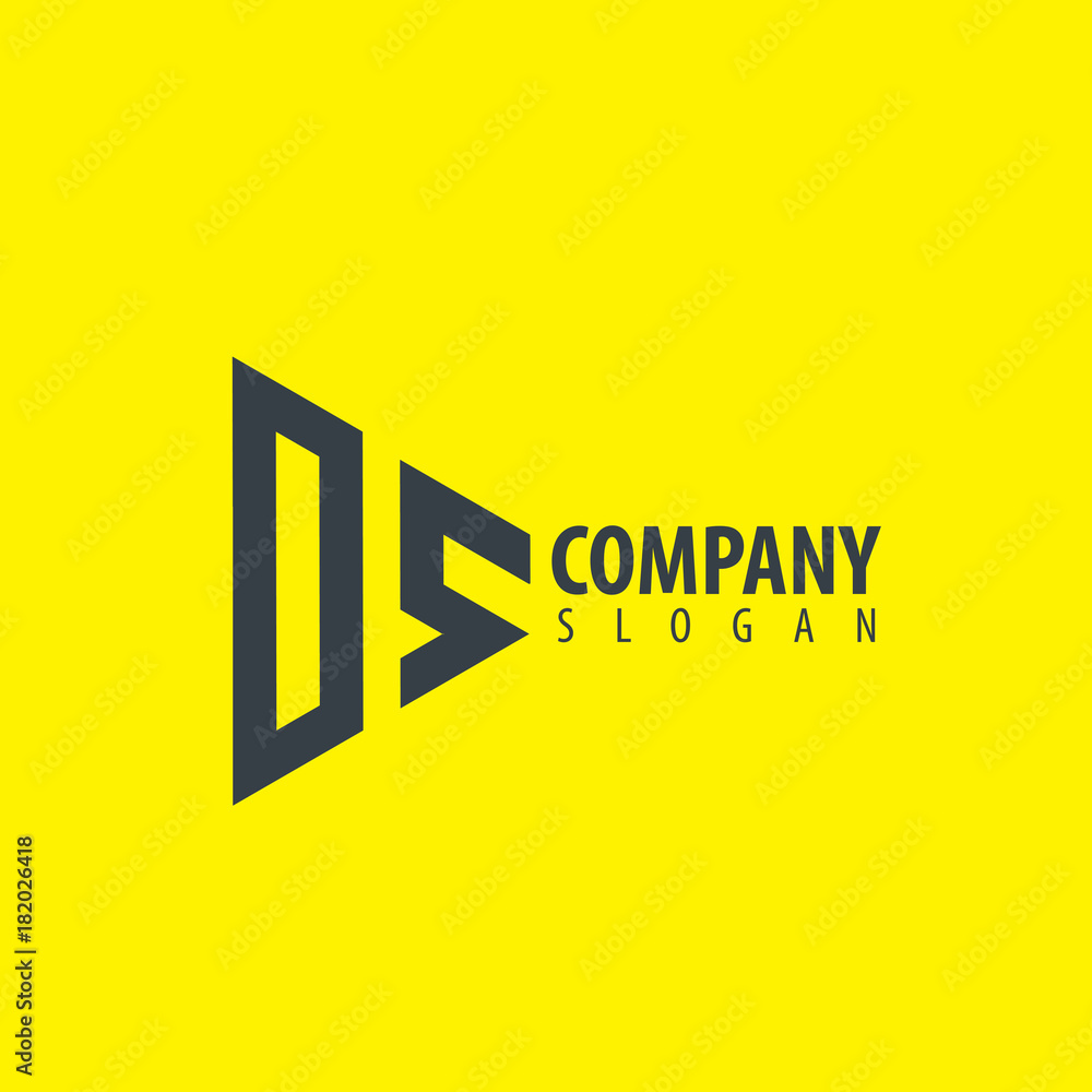Initial Letter DS Design Logo Stock Vector | Adobe Stock
