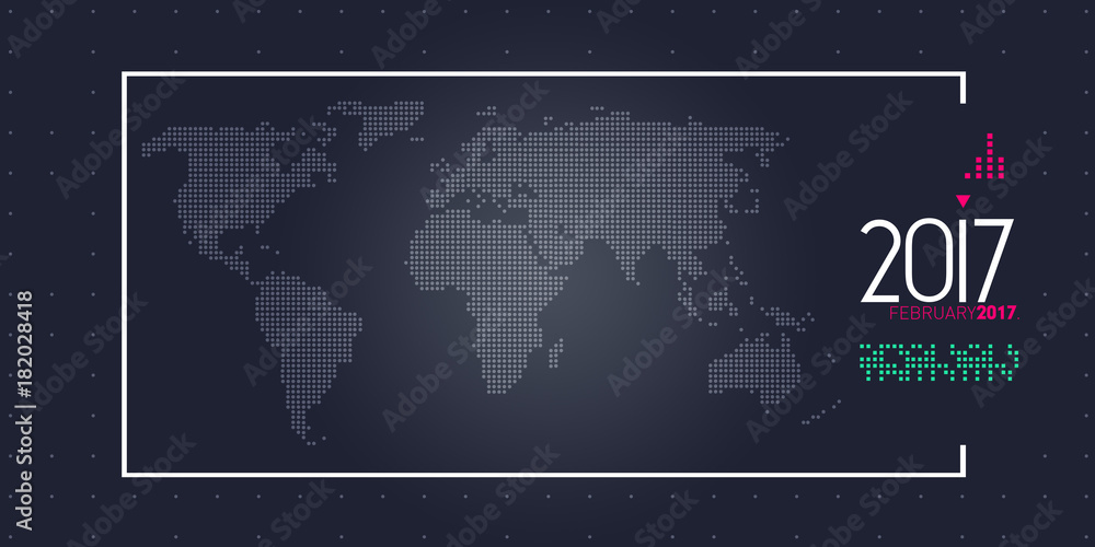 year 2017 news almanac breaking news background Stock Illustration ...
