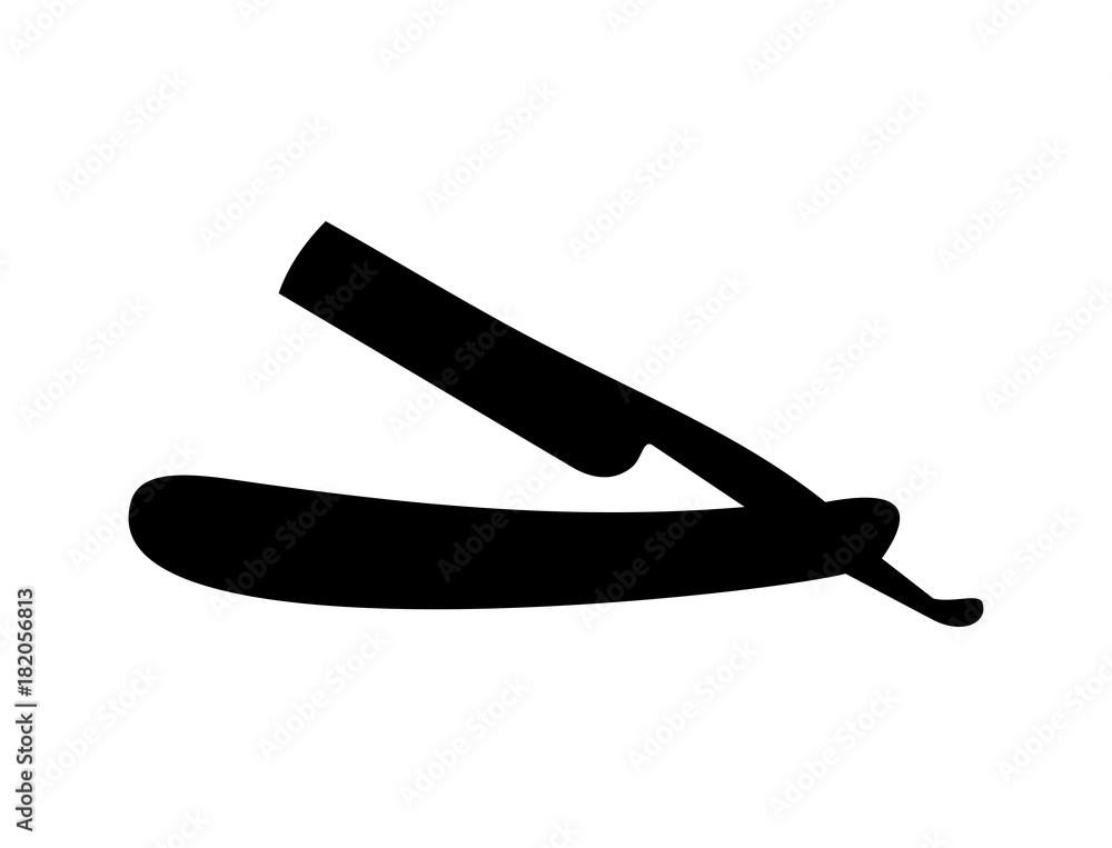 Black Traditional Barber Razor Manual Shaver Straight Edge Folding ... Black Traditional Barber Razor Manual Shaver Straight Edge Folding ...