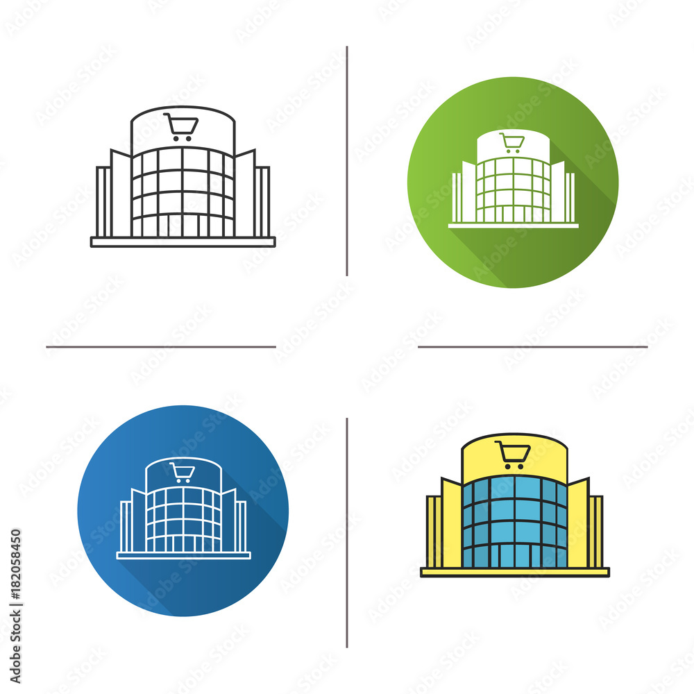 Shopping mall icon Stock Vector | Adobe Stock