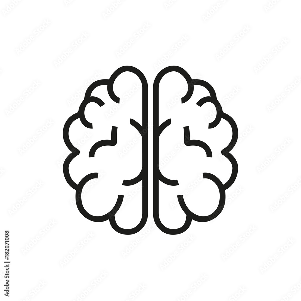 Brain Power Vector Icon Stock Vector | Adobe Stock