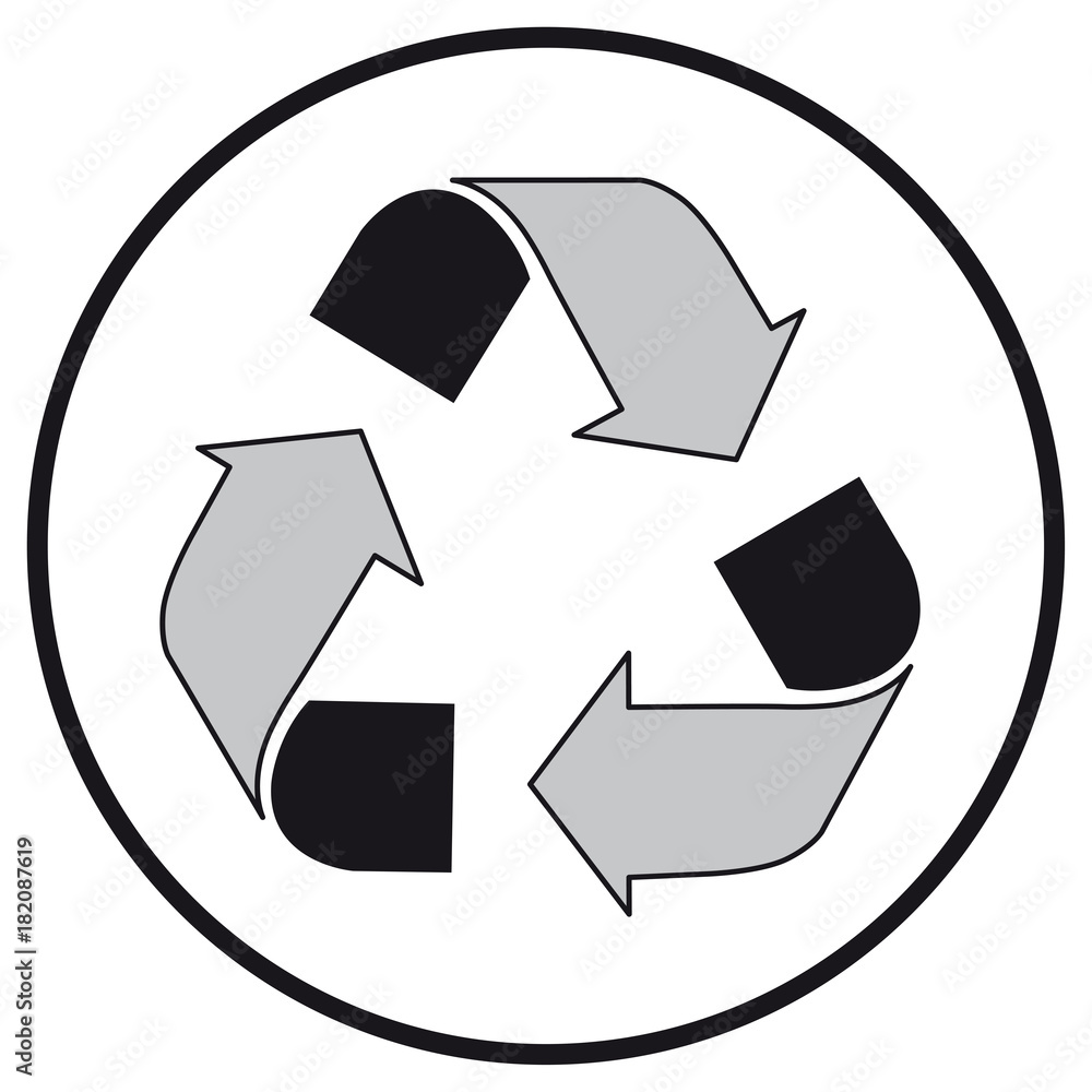 Recylce logo vector de Stock | Adobe Stock