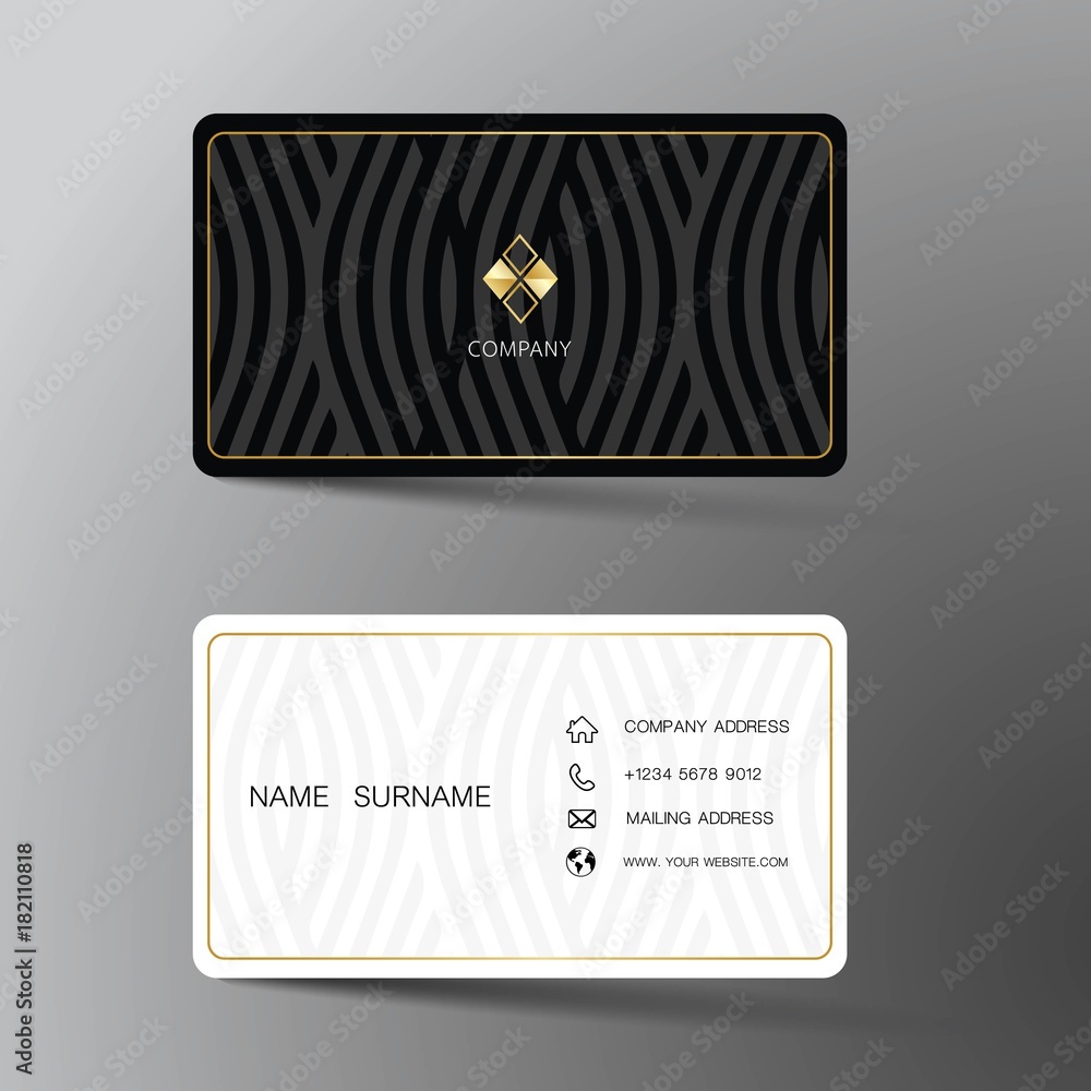 Modern business card template design. With inspiration from the ...