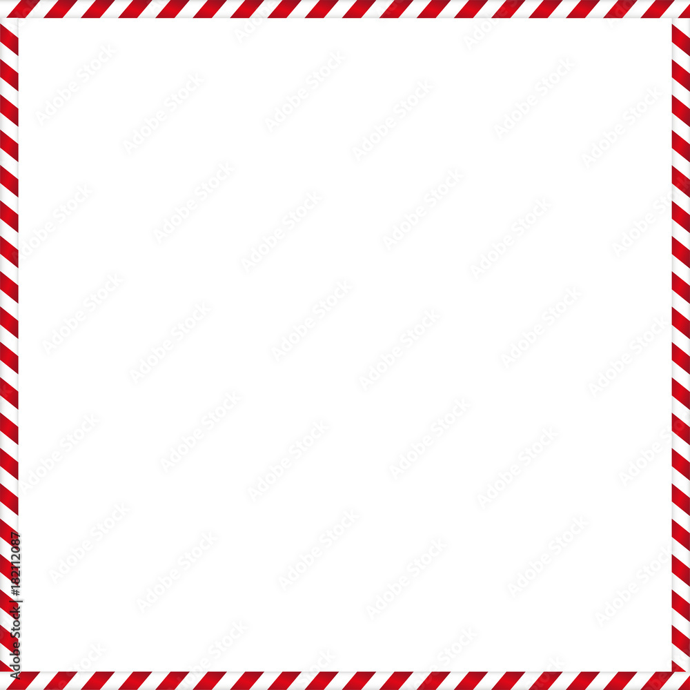 Christmas Stripes Border
