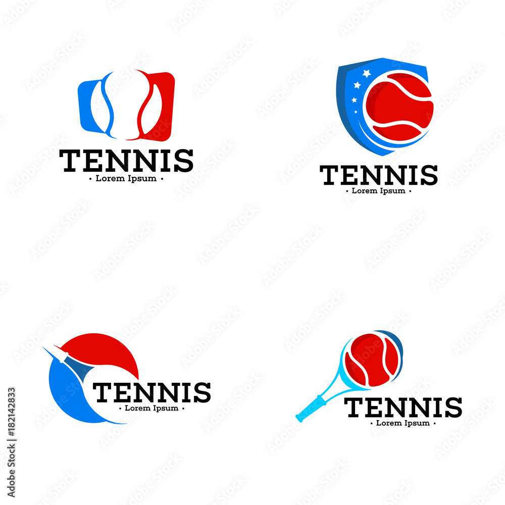 Tennis Logo Stock Vector | Adobe Stock
