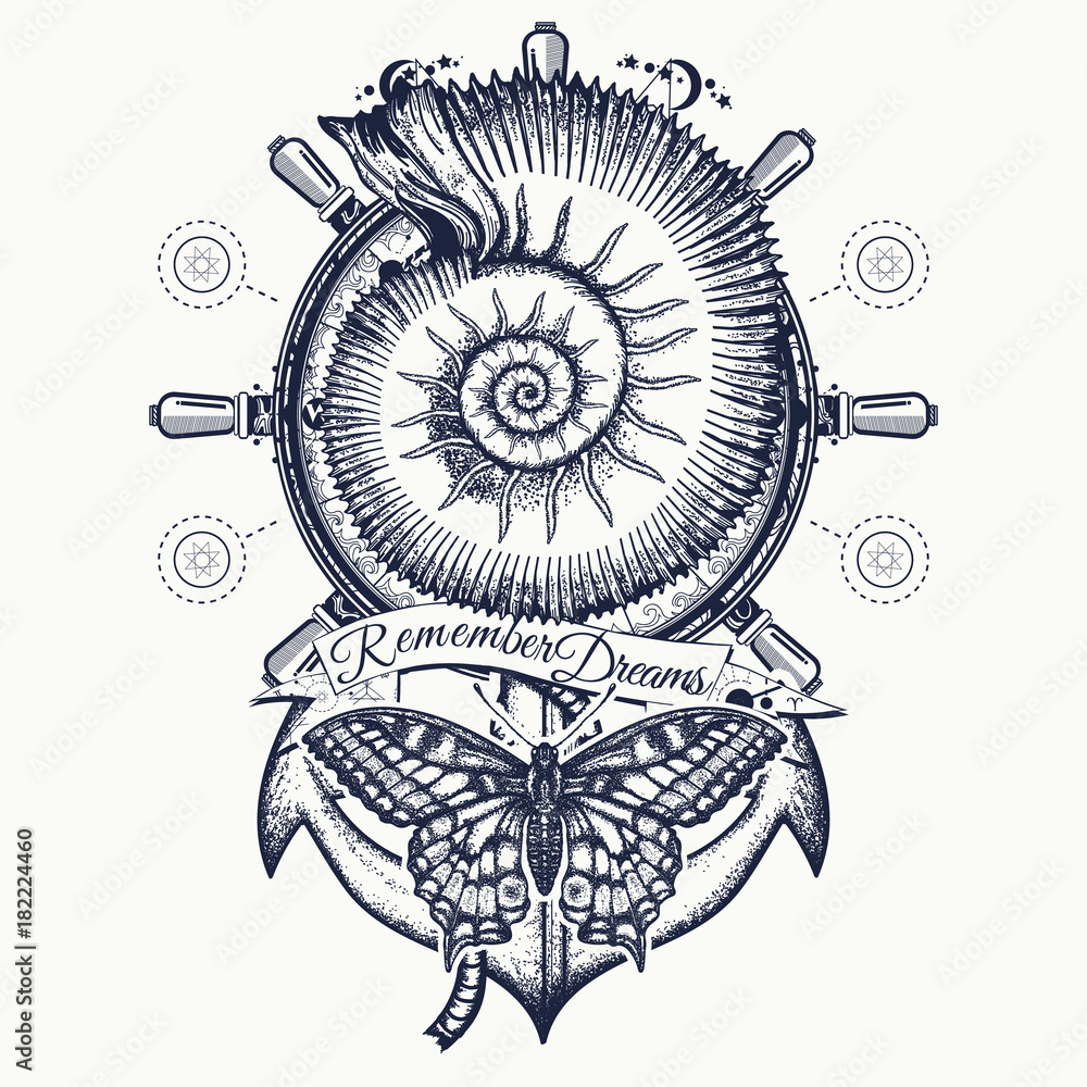 Conch Shell Tattoo Designs