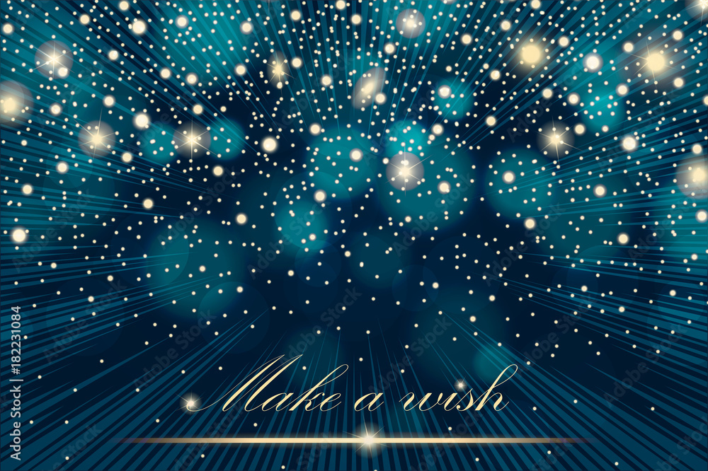 Vector gold glitter particles background effect for luxury greeting ...