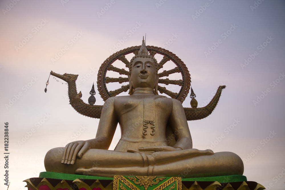 Wat Plai Laem temple with 18 hands God statue (Guanyin), Koh Samui ...