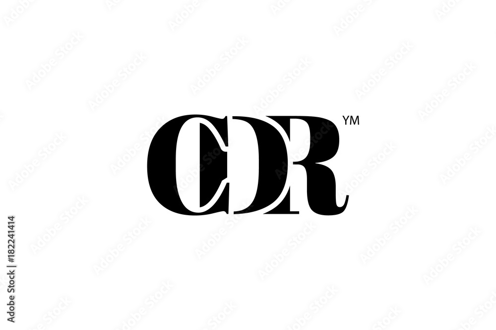 CDR Logo Branding Letter. Vector graphic design. Useful as app icon ...