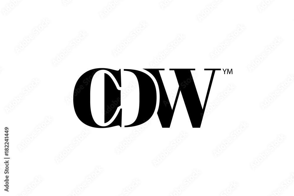 CDW Logo Branding Letter. Vector graphic design. Useful as app icon ...
