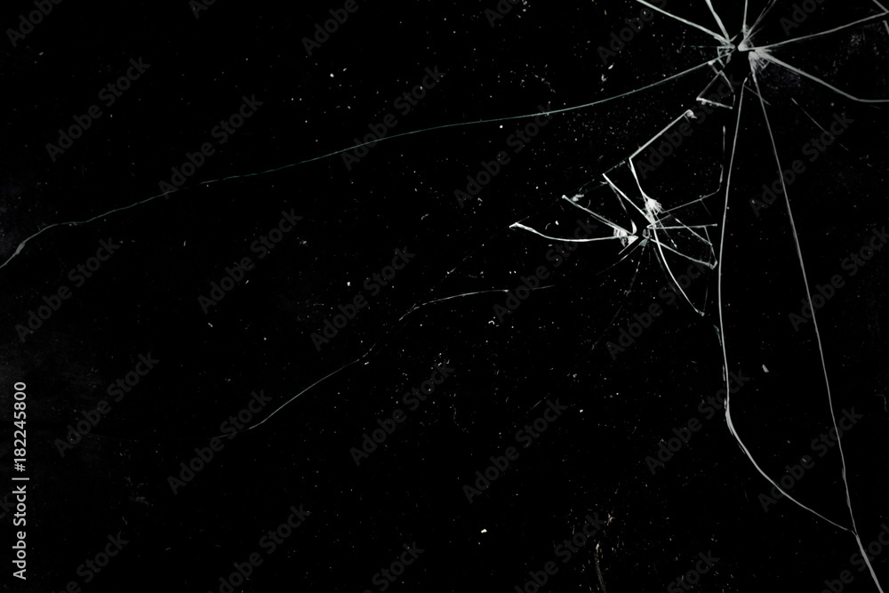 Black Broken Glass Texture