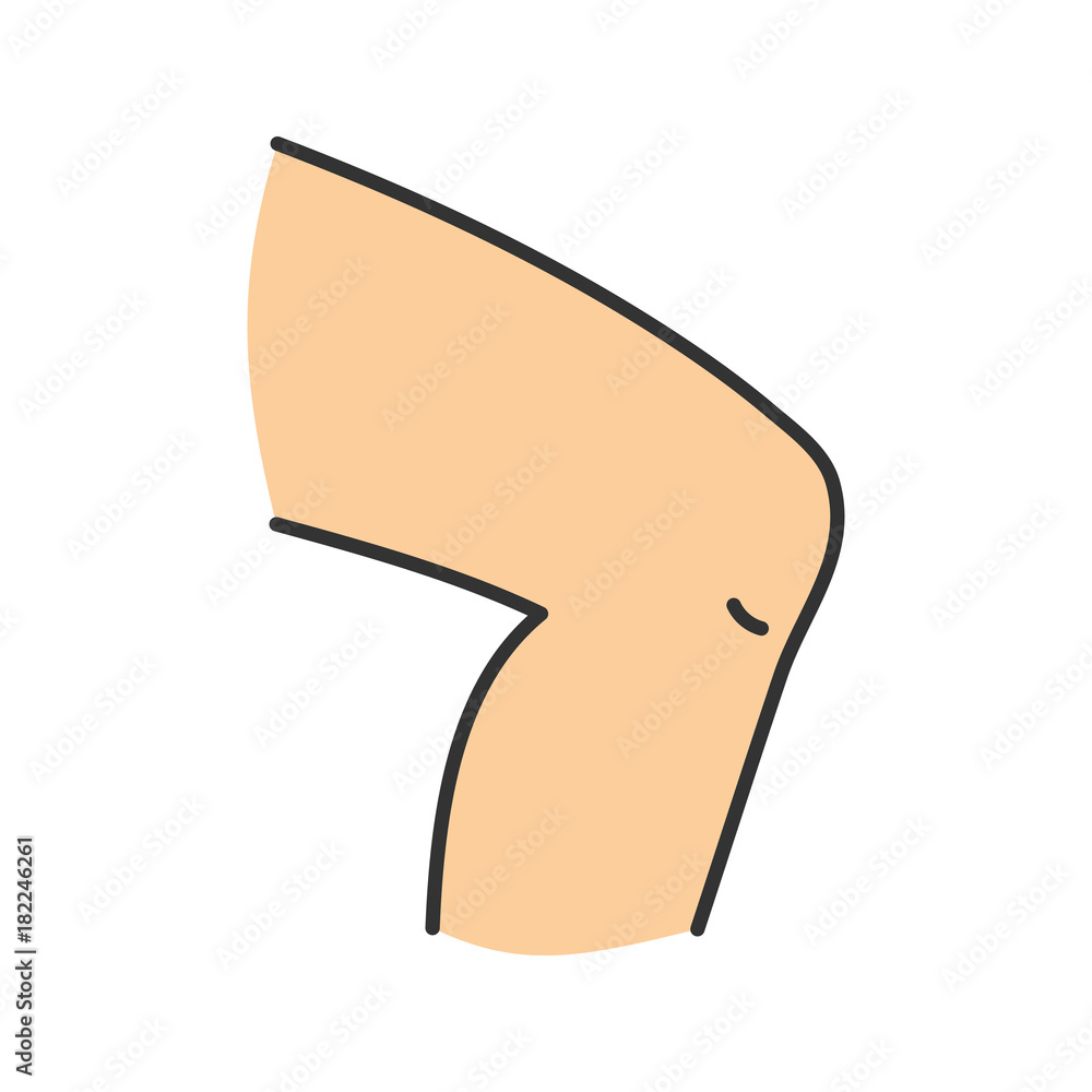 Knee color icon Stock Vector | Adobe Stock