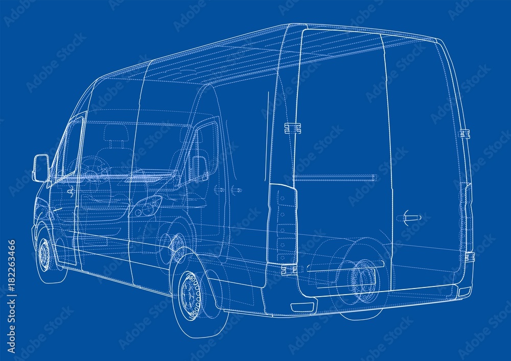 Concept car. Vector Stock Vector | Adobe Stock