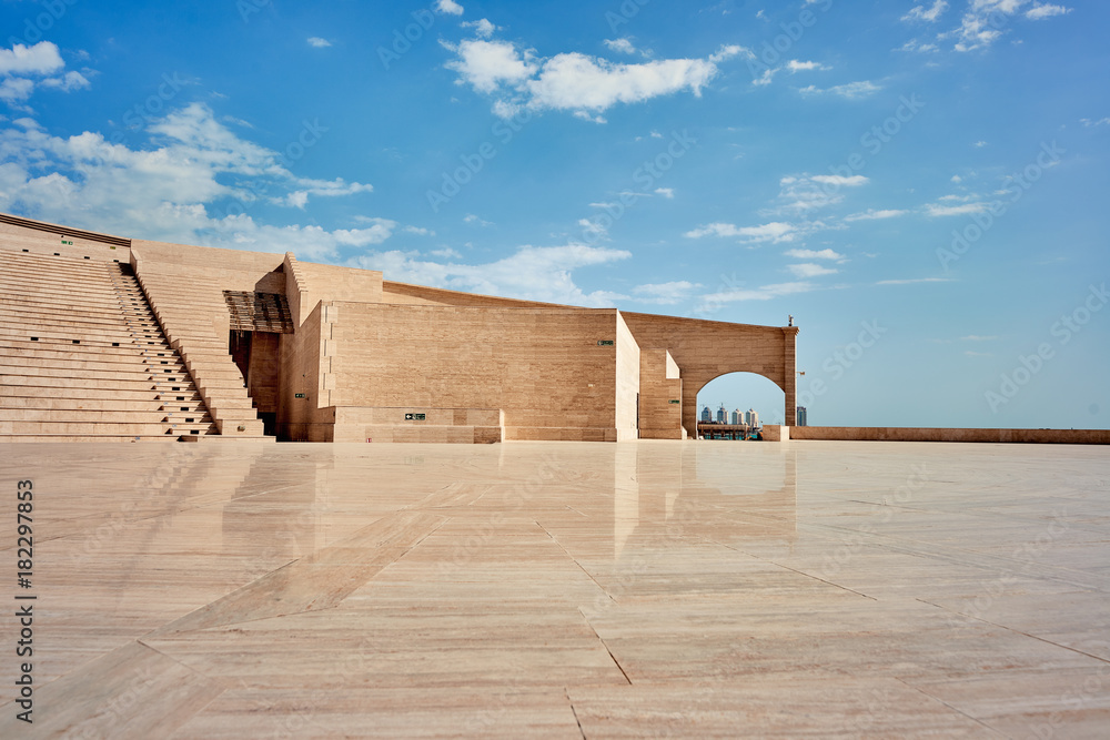 Amphitheater in Katara Cultural Village in Doha, Qatar Stock Photo ...