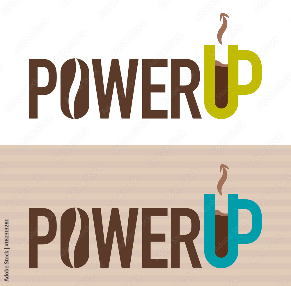 Vector illustration of Power Up concept Stock Vector | Adobe Stock